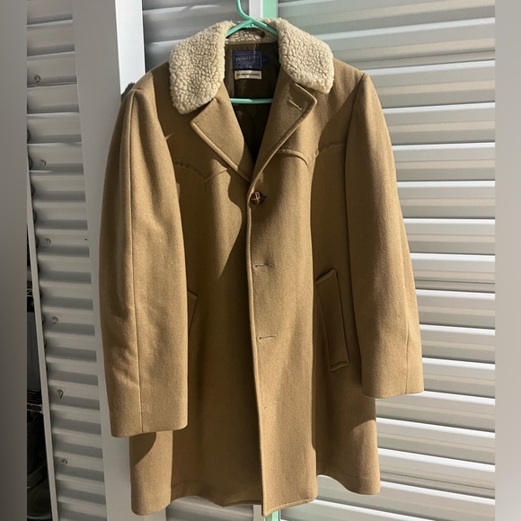 Pendleton | Jackets & Coats | Vintage 7s Pendleton Tan Classic Wool ...